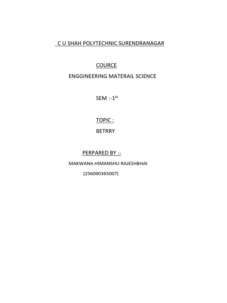 C U Shah Polytechnic-1 | PDF