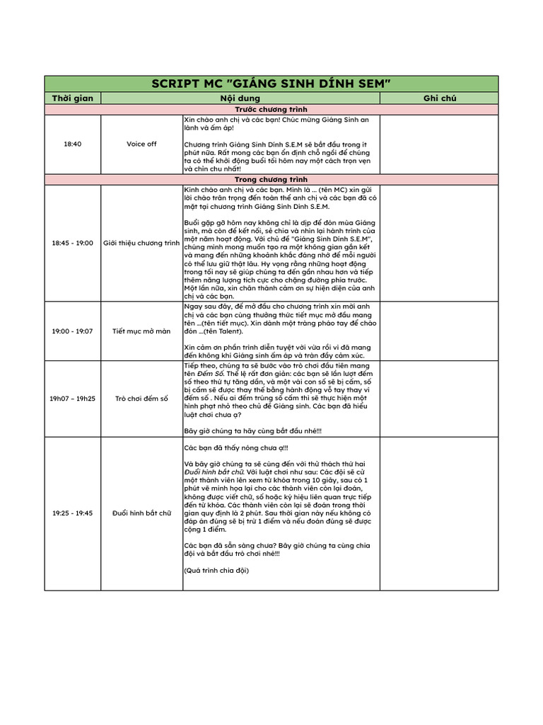 Script mc | PDF