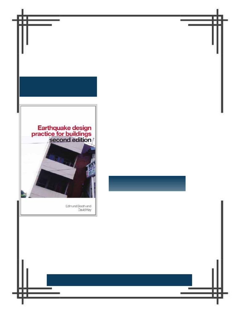 Earthquake Design Practice For Buildings 2nd Edition E. Booth ebook ...