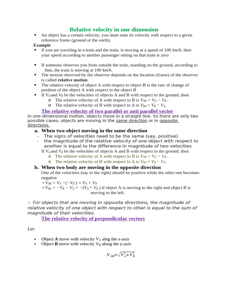 Physics Grade 10 Unir 2 Part 10 | PDF | Velocity | Speed