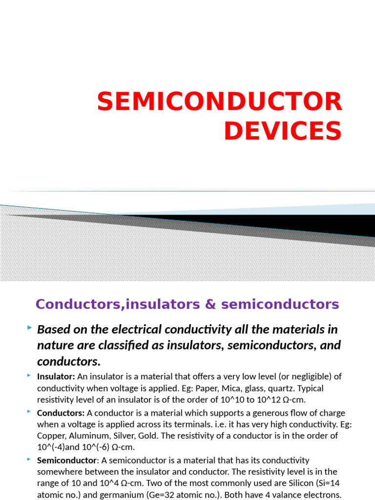 Semiconductor Devices | PDF | P–N Junction | Semiconductors