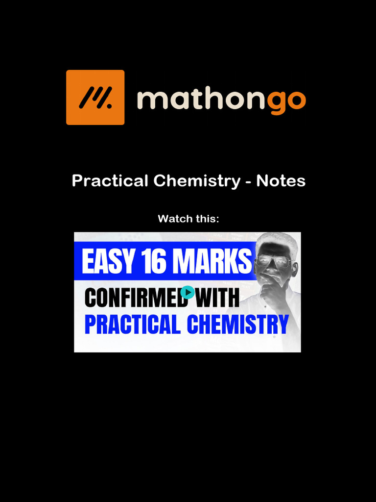 Notes - Practical Chemistry (2) - Invert | PDF