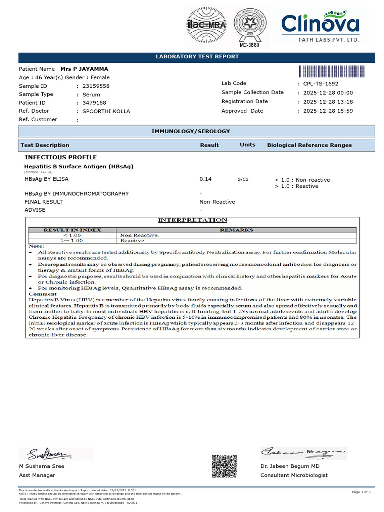 3479168__Report | PDF | Elisa | Serology