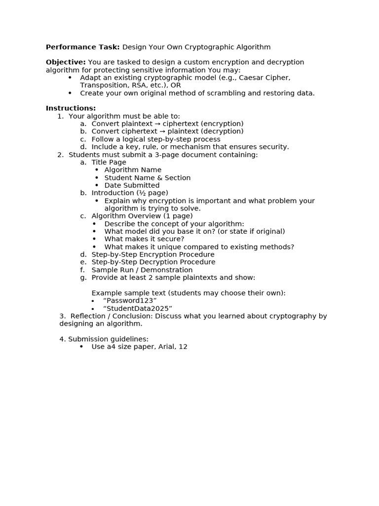 Final Performance Task 3 | PDF