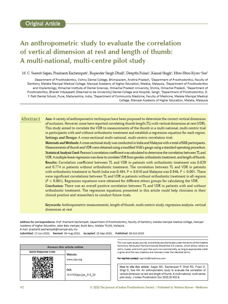 an_anthropometric_study_to_evaluate_the.10 | PDF | Orthodontics ...
