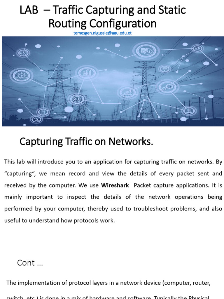LAB -Static Routing Configuration and Traffic Capturing | PDF ...