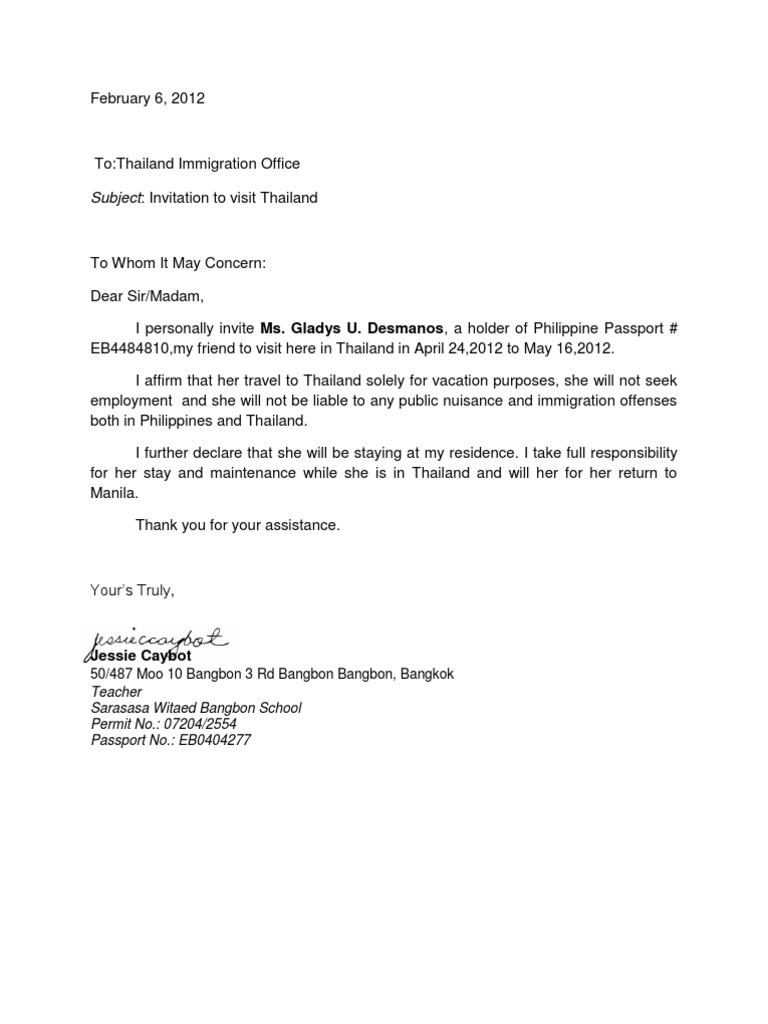 Sample Format Invitation Letter | PDF | International Law | Government ...