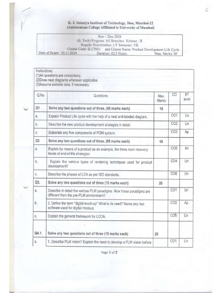 PLM Paper | PDF