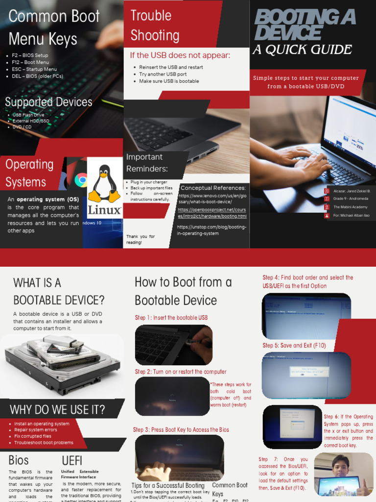 White and Red Professional Company Overview Brochure | PDF | Booting | Bios