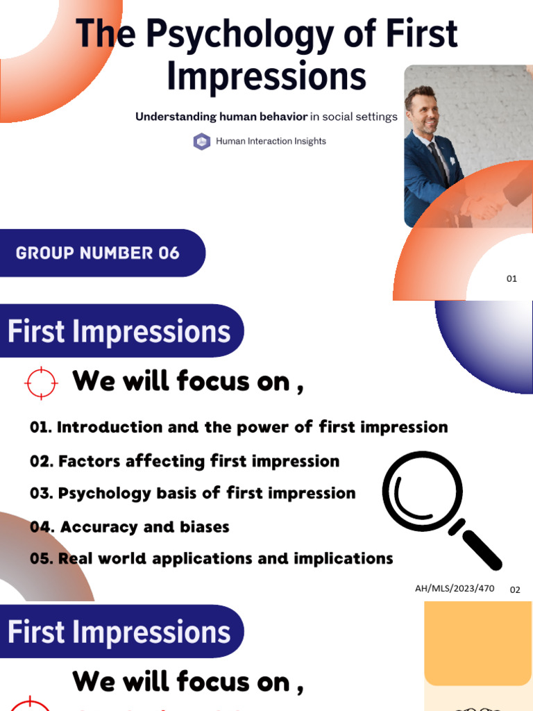 The - Psychology - of - First - Impressions (1) - Read-Only | PDF ...
