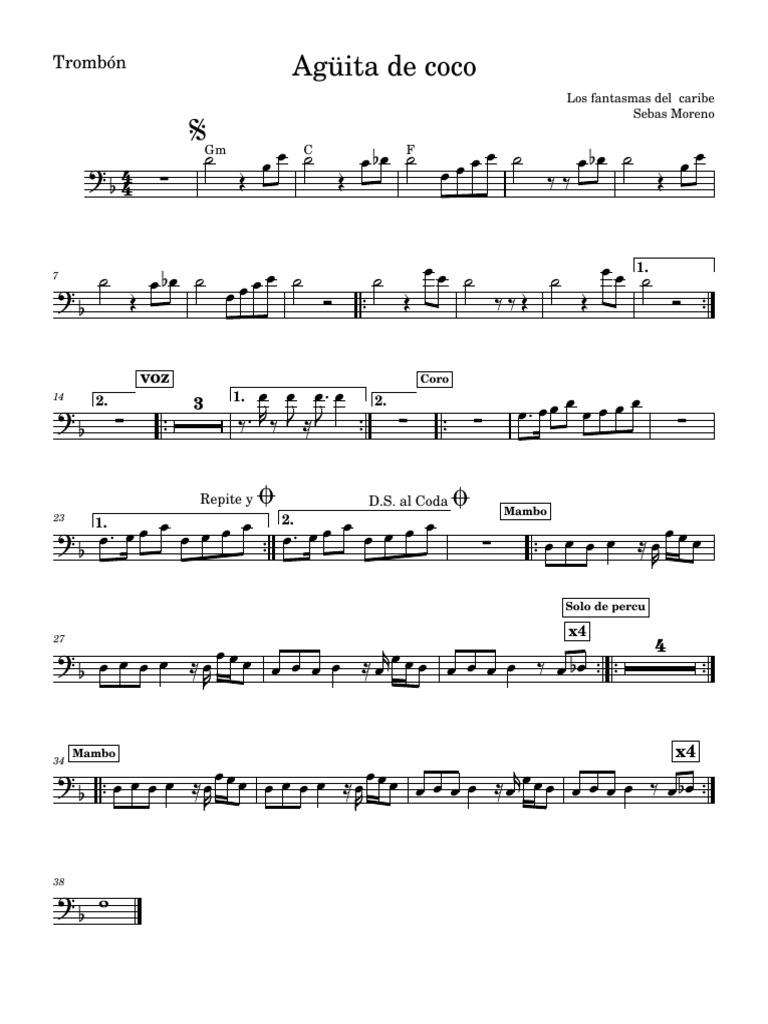 Aguita e Coco-Trombón | PDF