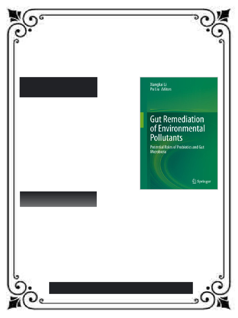 Gut Remediation of Environmental Pollutants Potential Roles of ...