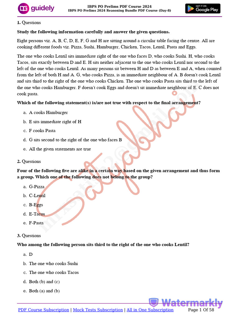 IBPS PO DAY 8 | PDF