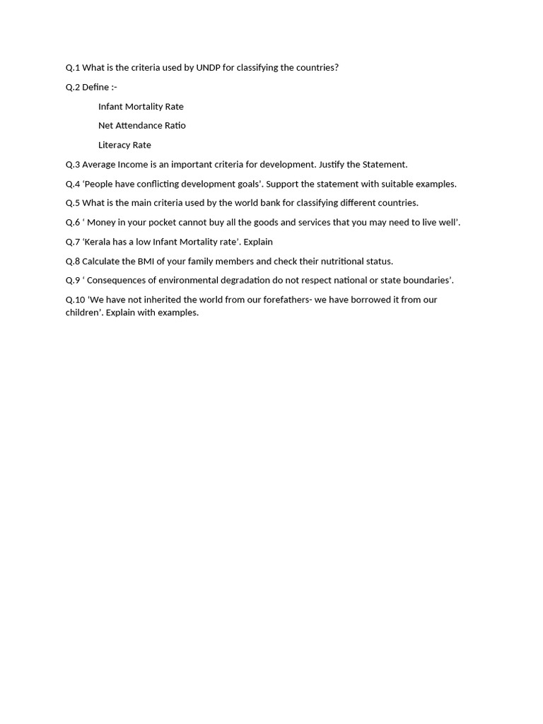 Eco 1 Worksheet 2 | PDF