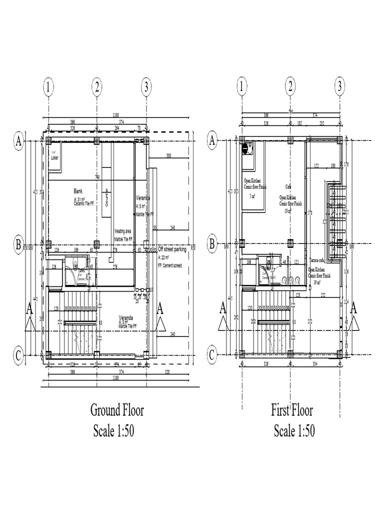 Detailed Floor Plan for Multi-Use Building | PDF | Architectural Design ...