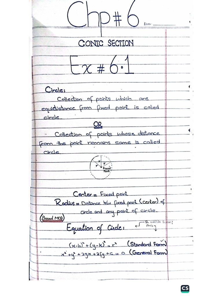 2nd Year MATHEMATICS CHAPTER# 06 (Ex 6.1+ Theorems+ Examples) | PDF