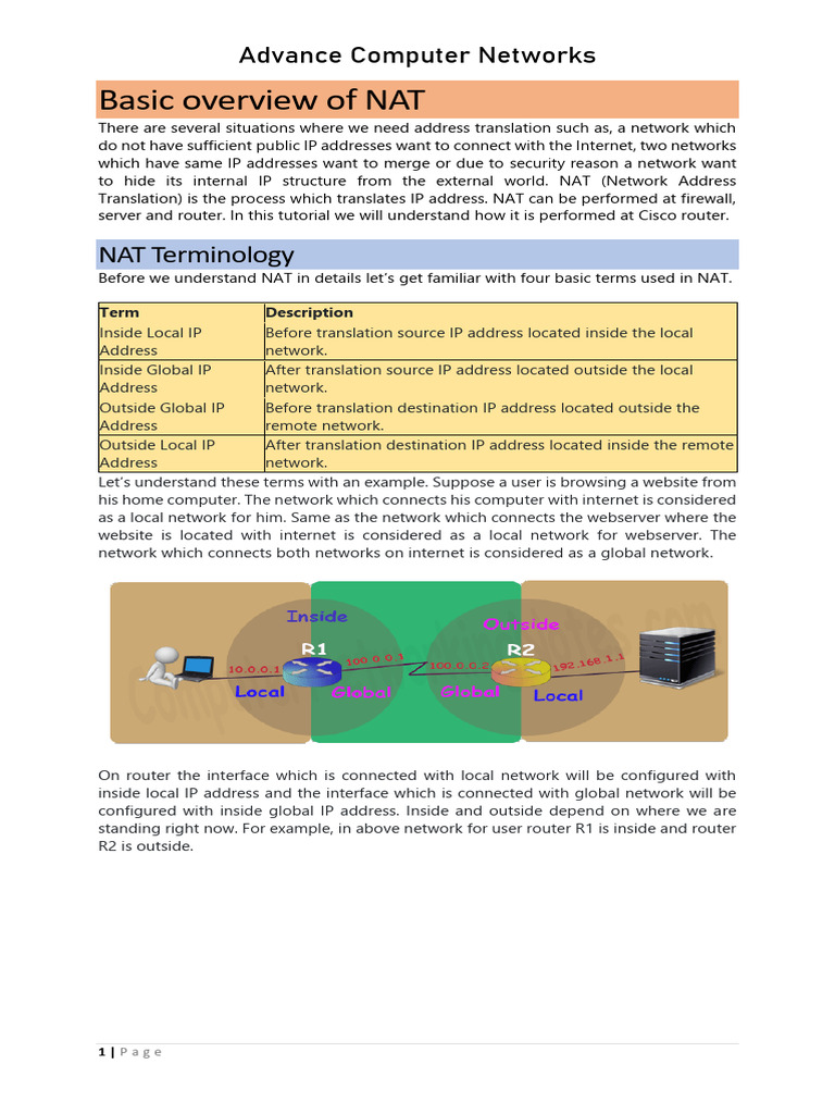 10_NAT | PDF | Ip Address | Computer Network