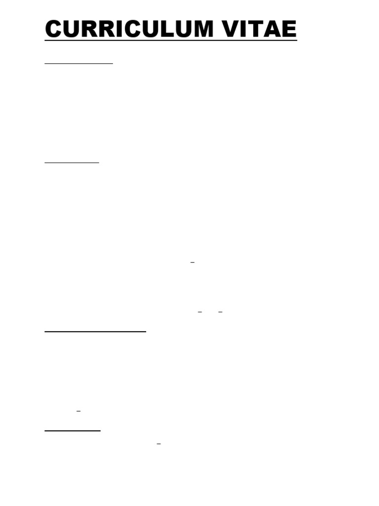 CURRICULUM VITAE Official Cv Bro Darwin | PDF