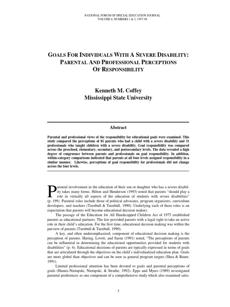 Parents Profes Responsibility | PDF | Intellectual Disability | Teachers