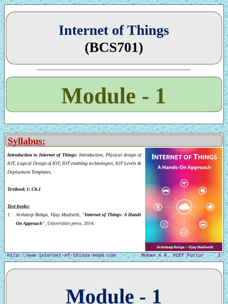 Internet of Things - Module-1 | PDF | Internet Of Things | Computer Network