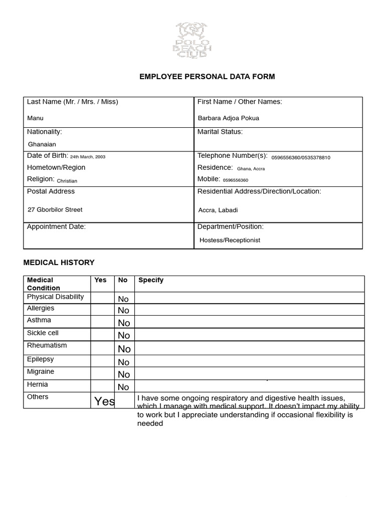 New Starter Form.docx | PDF
