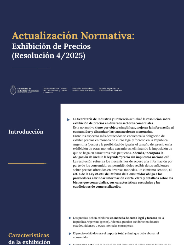 Exhibicion de Precios Resolucion 4 2025 | PDF | Los consumidores ...