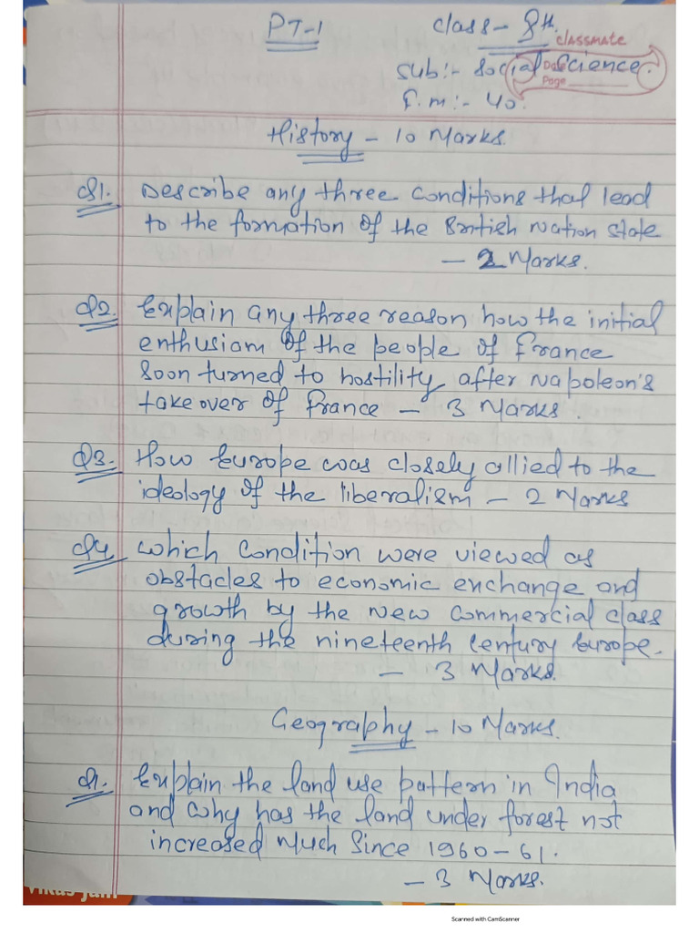 APS Social Science Class X | PDF