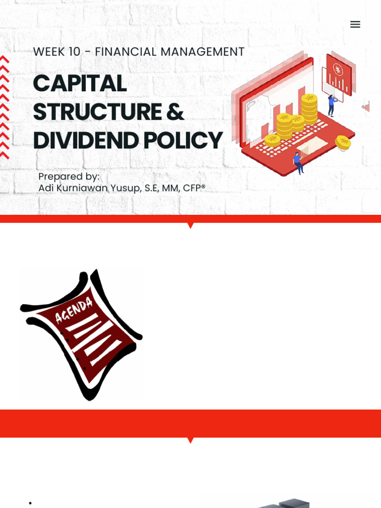 W10. Capital Structure and Dividend | PDF | Dividend | Capital Structure