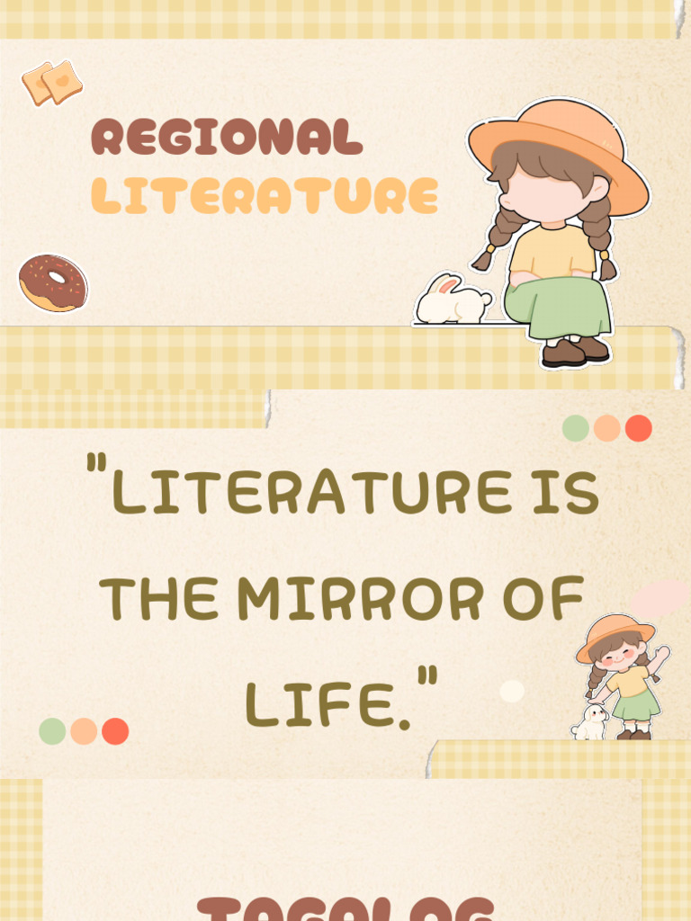 REGIONAL LITERATURE | PDF | Tagalog Language | Philippines