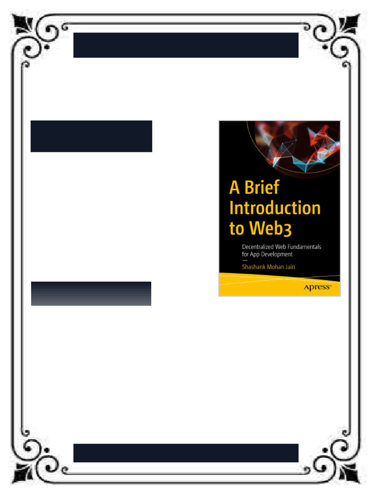 A Brief Introduction to Web3 1st Edition Shashank Mohan Jain eBook ARC ...