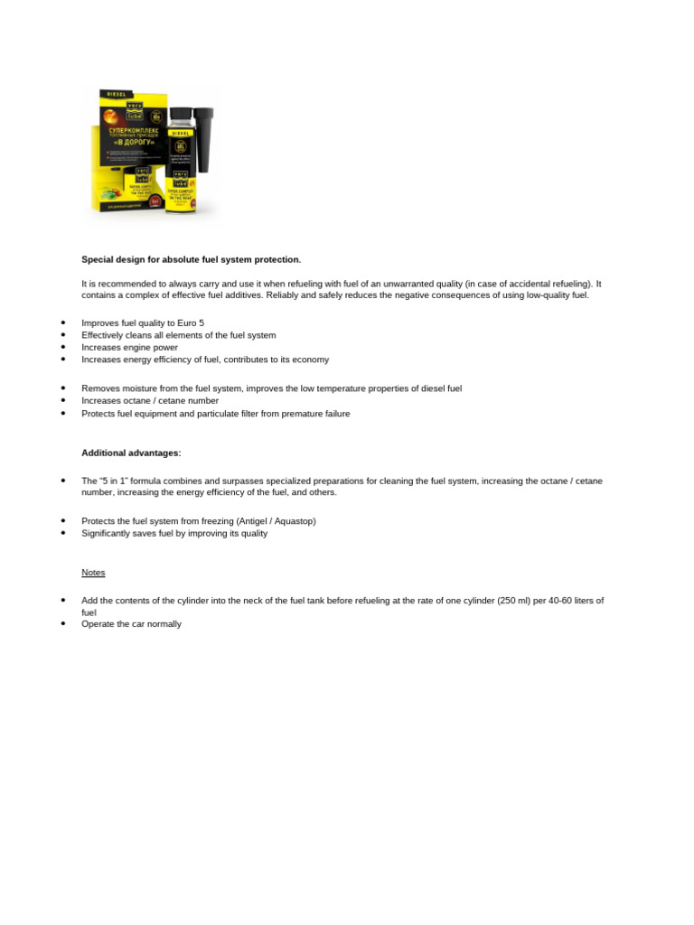 Special Design for Absolute Fuel System Protection | PDF