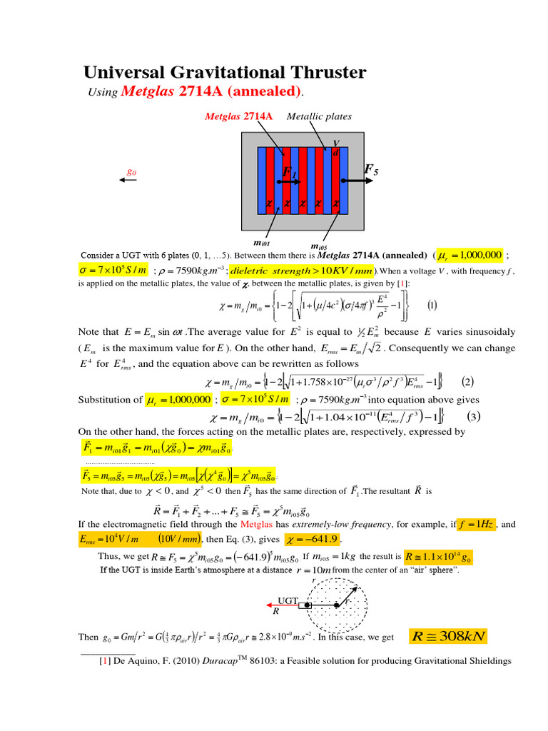 Universal_Gravitational_Thruster_Using_M | PDF | Physics | Applied And ...