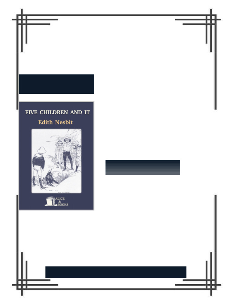 Five Children and It Edith Nesbit ebook deluxe digital version | PDF ...