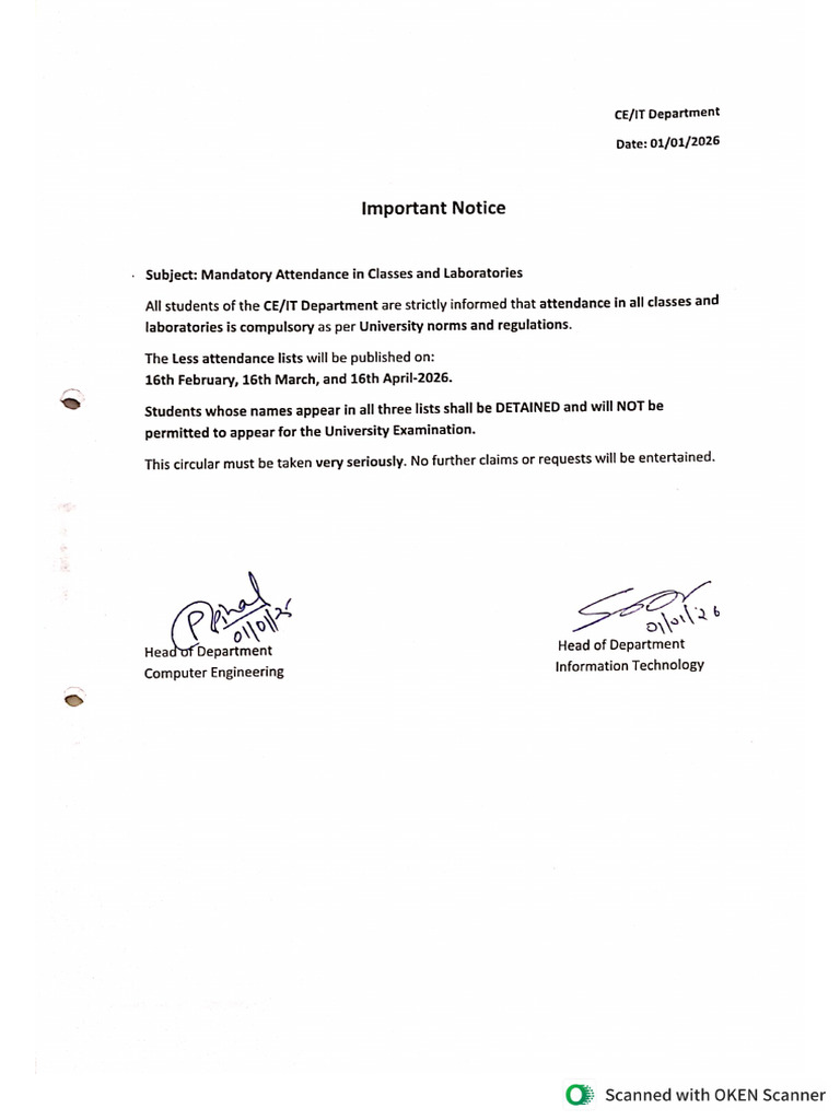 Imp Notice | PDF