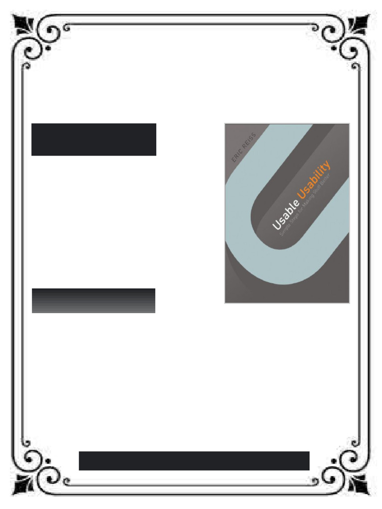 Usable Usability Simple Steps for Making Stuff Better 1st Edition Eric ...