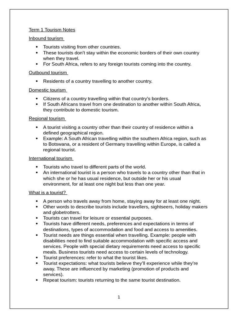 Types of Tourism and Tourist Profiles | PDF | Banks | Tourism