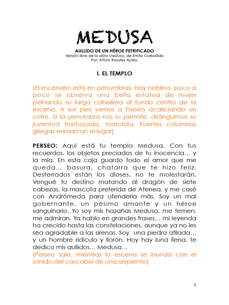 Medusa-Aullido-Heroe-Petrificado | PDF | Medusa