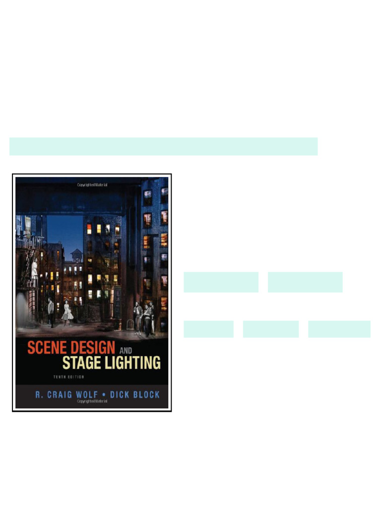 Scene Design and Stage Lighting 10th Edition R. Craig Wolf - ebook and ...