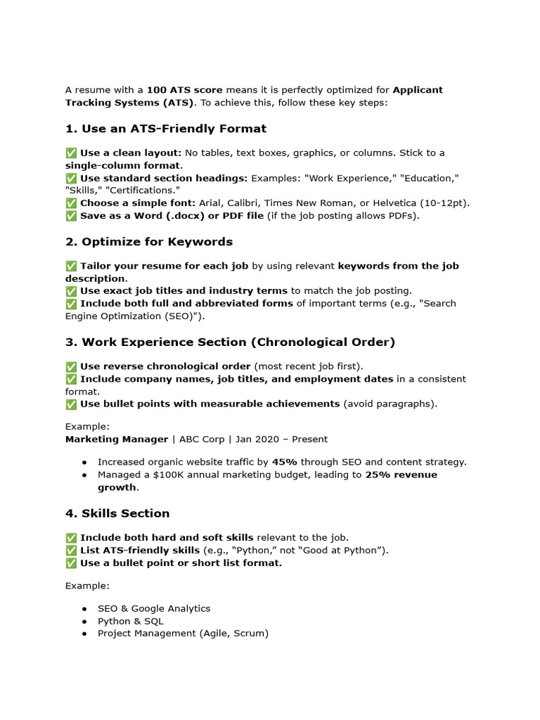 2-Applicant Tracking Systems (ATS) - To Achieve This, Follow These Key ...