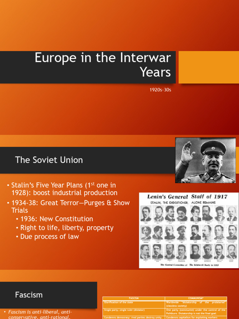 Interwar Europe: Fascism and Communism | PDF | Fascism | Communism