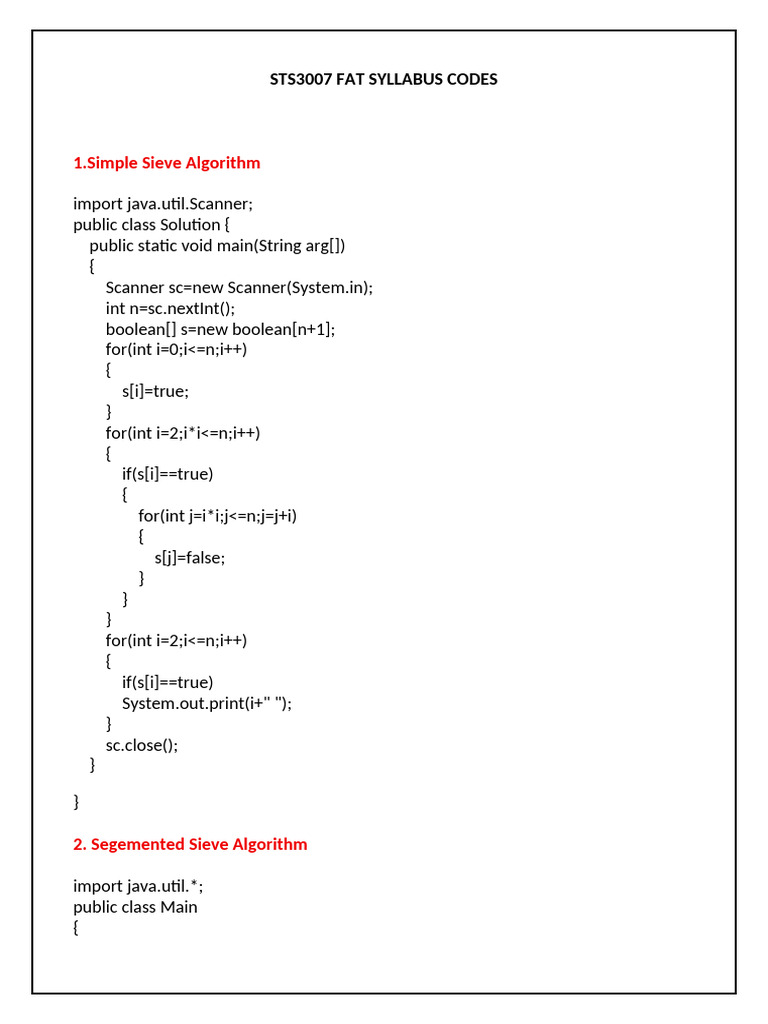 Sts3007 Fat Codes | PDF | Integer (Computer Science) | Boolean Data Type