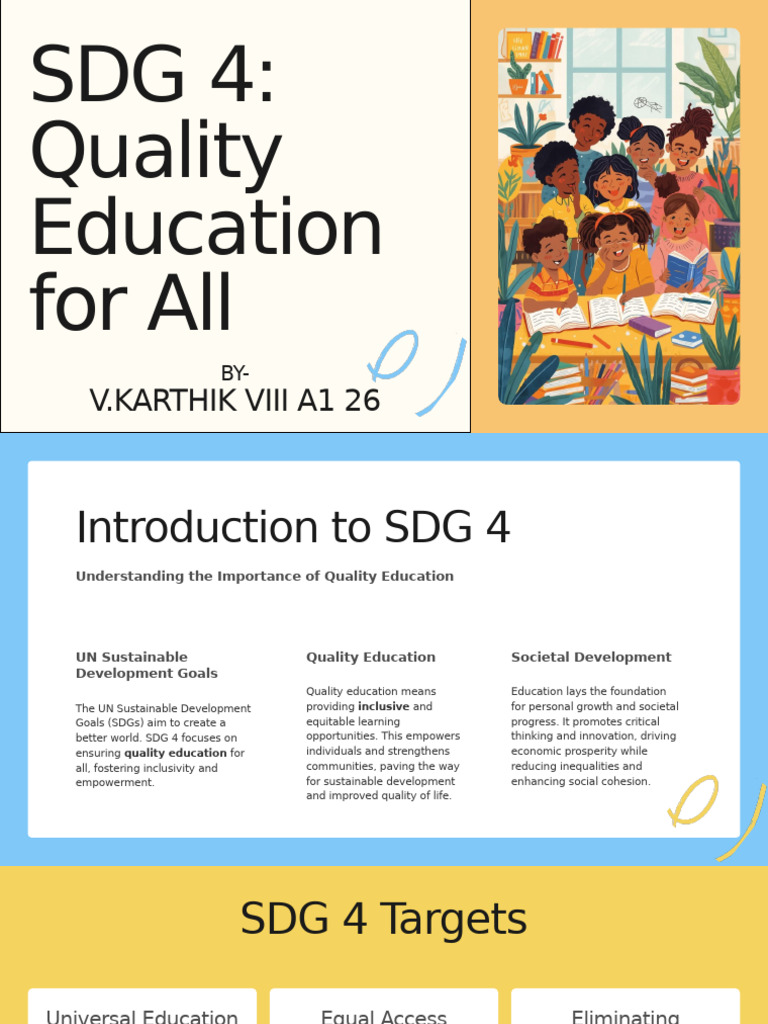 Presentation - SDG 4 Quality Education for All | PDF | Economies ...