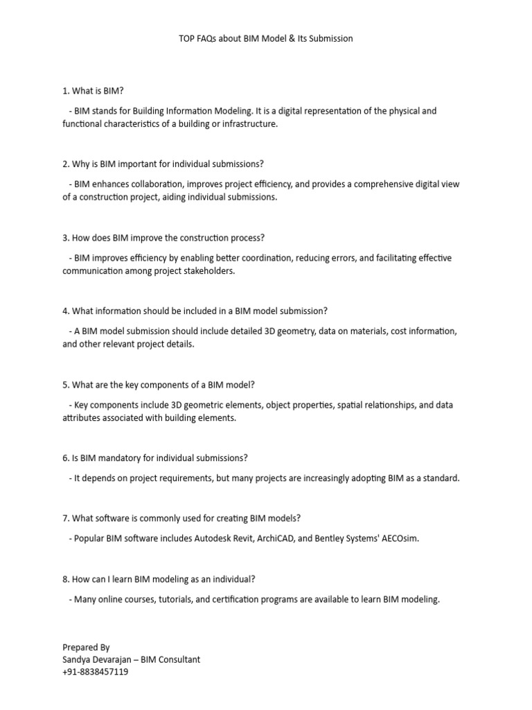 BIM Model Submission | PDF | Building Information Modeling | Computing