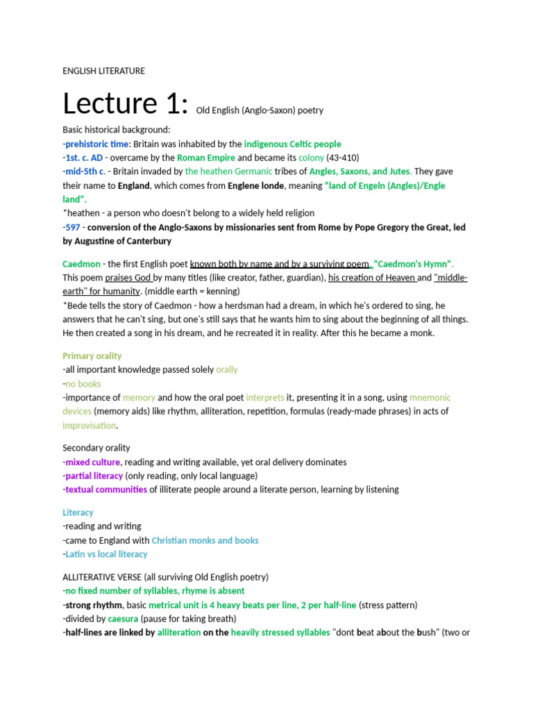 litang | PDF | Beowulf | The Canterbury Tales