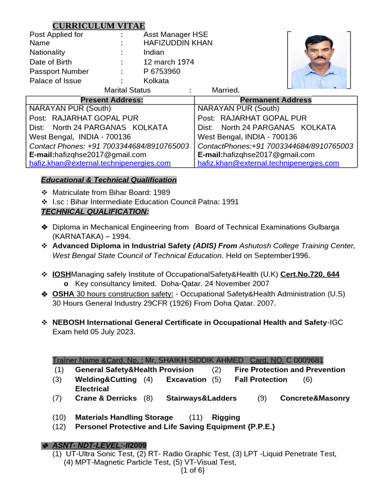 D Curriculum Vitae | PDF | United Arab Emirates