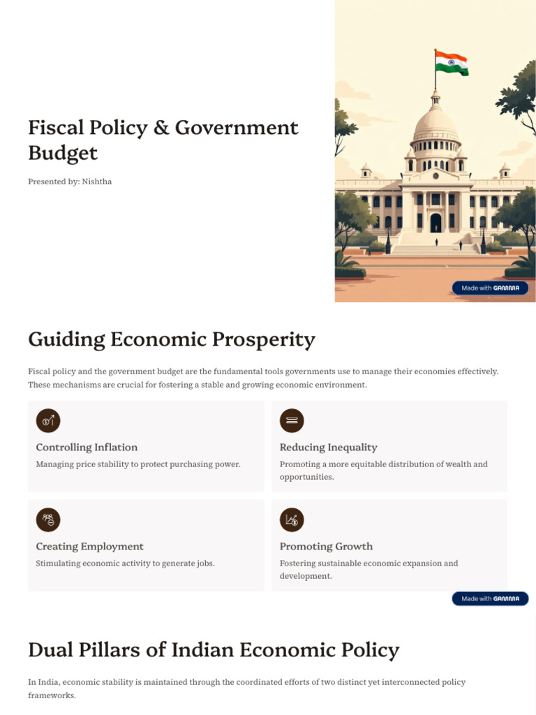 Fiscal Policy and Government Budget | PDF | Fiscal Policy | Government ...