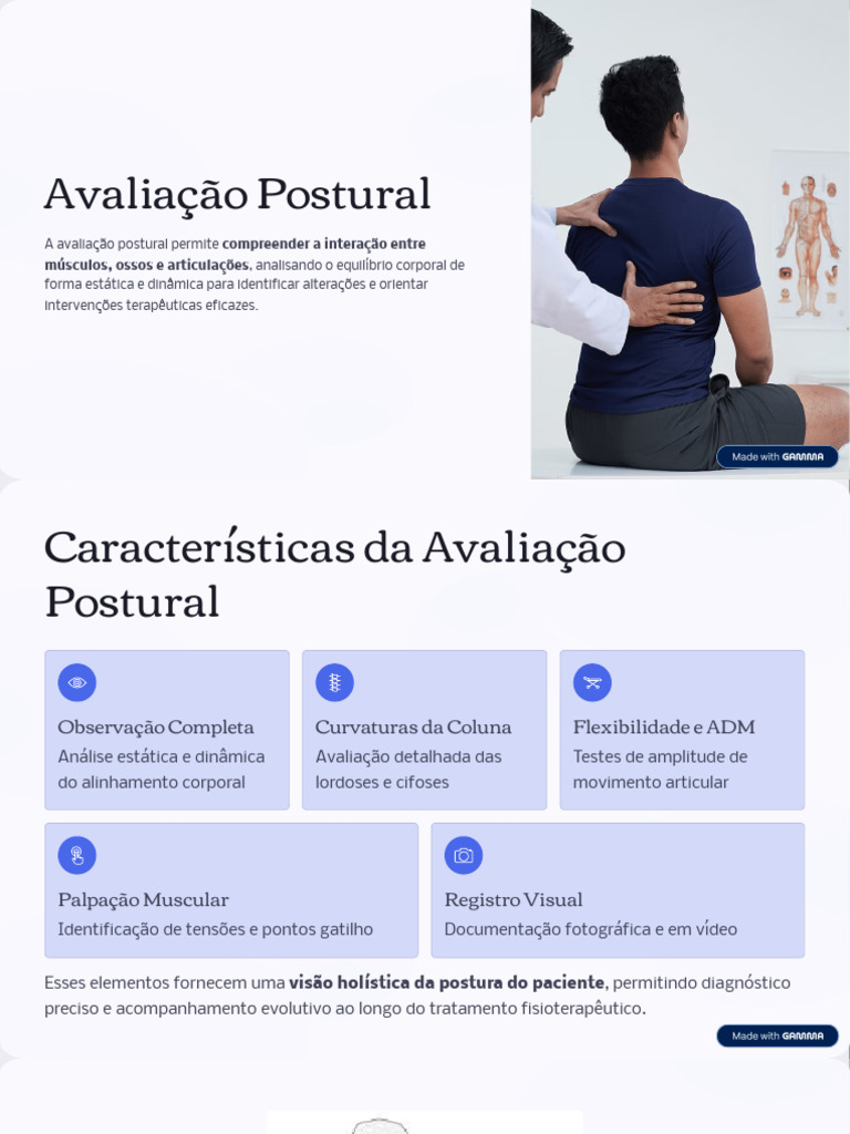 Avaliacao Postural 1 | PDF | Especialidades médicas