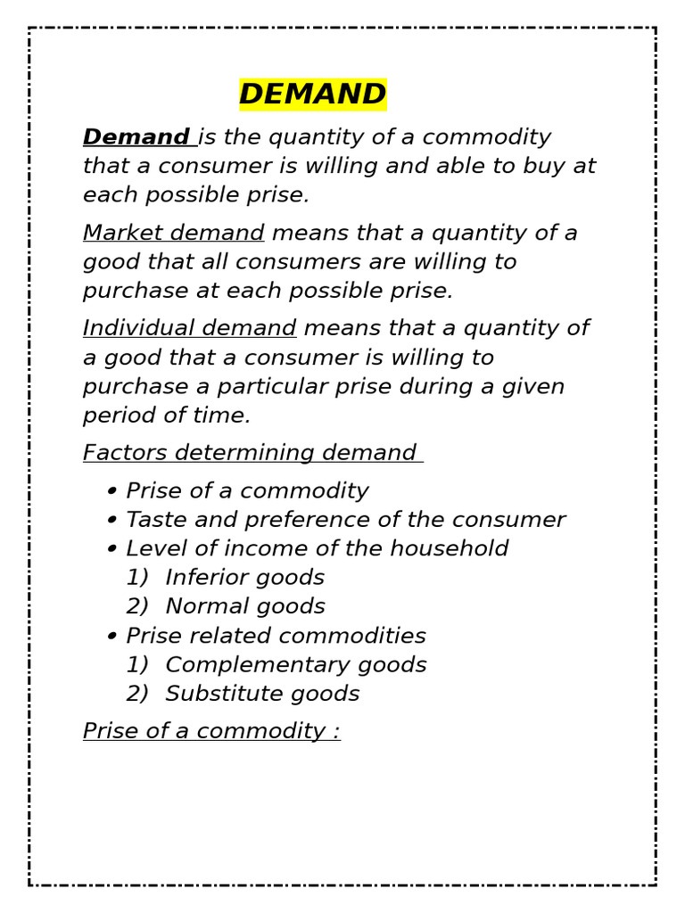 Understanding Demand: Types & Factors | PDF | Demand | Demand Curve