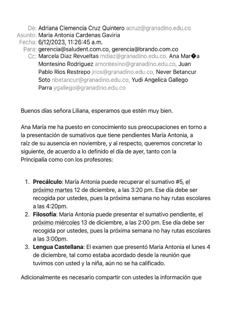 Maria Antonia Cardenas Gaviria | PDF