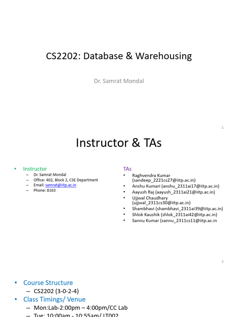 Cs2202 Intro Er | PDF | Databases | Computer File